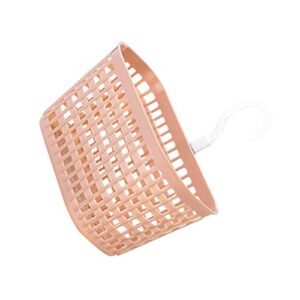 Shower soap holder Caddy Basket Hanging Shower Caddy Plastic Shower Tote Bathroom Storage Organizer for Shampoo Conditioner Cosmetics Bath Toy Hair Supplies plastic shower hanging Pink sink candy