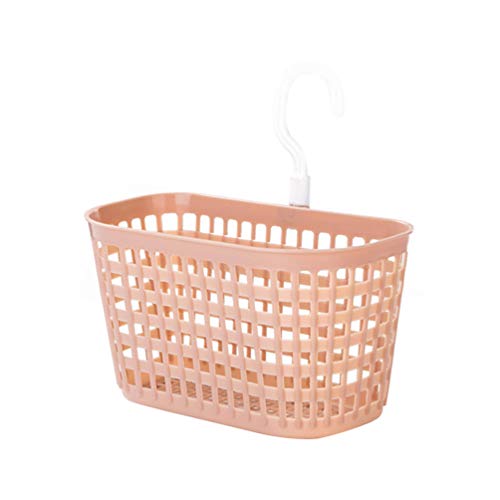 Shower soap holder Caddy Basket Hanging Shower Caddy Plastic Shower Tote Bathroom Storage Organizer for Shampoo Conditioner Cosmetics Bath Toy Hair Supplies plastic shower hanging Pink sink candy