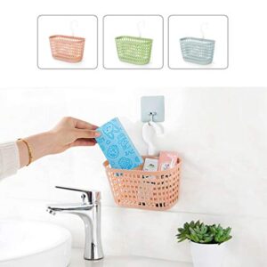 Shower soap holder Caddy Basket Hanging Shower Caddy Plastic Shower Tote Bathroom Storage Organizer for Shampoo Conditioner Cosmetics Bath Toy Hair Supplies plastic shower hanging Pink sink candy