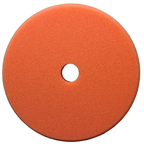 Malco Epic Orange Foam Medium Duty Pad 6.5 inch - Orbital Polishing Pad for P2500 Sand Scratches/Use Epic Medium-Duty Compound (109132) / Swirl-Free and Dust-Free Finish / (840002)