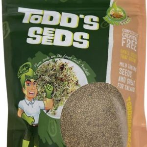 Todd’s Seeds - Alfalfa Sprouting Seeds - Easy to Grow Bulk Alfalfa Seeds - Fast Growing Seeds with High Sprout Germination (1/4 Pound)