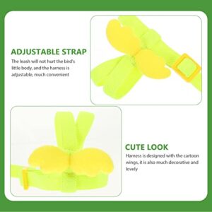 Ipetboom Rabbit Toys Rope Leash Pet Parrot Bird Harness Leash Pet Anti- bite Flying Training Rope for Budgerigar Lovebird Cockatiel Mynah Small Birds Yellow Tool Toys Bunny Toys