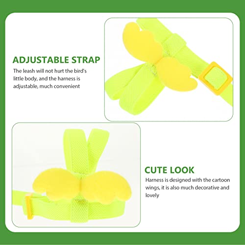 Ipetboom Rabbit Toys Rope Leash Pet Parrot Bird Harness Leash Pet Anti- bite Flying Training Rope for Budgerigar Lovebird Cockatiel Mynah Small Birds Yellow Tool Toys Bunny Toys