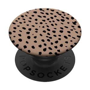 minimal boho tan black dalmatian bohemian aesthetic art popsockets swappable popgrip