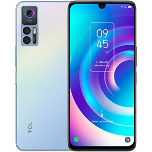 tcl 30 5g |2022|cell phone 5g unlocked smartphone, 4/128gb, 50mp camera, 5010mah, 6.7” fhd+ amoled display, android 12, us verizon, single-sim, dreamy blue (no boost/spectrum/xfinity/assurance)