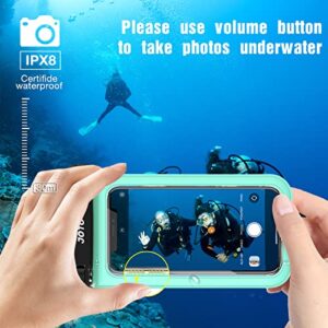 JOTO Waterproof Phone Case Holder Pouch Bundle with 2 Pack Floating Wrist Strap for Waterproof Camera