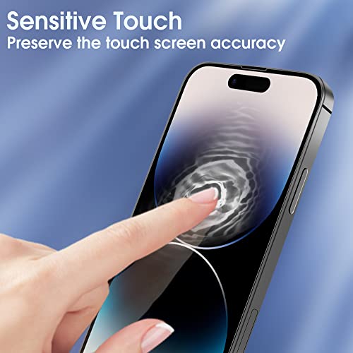 Arae Screen Protector for iPhone 14 Pro, HD Tempered Glass Anti Scratch Work with Most Case, 6.1 inch, 3 Pack