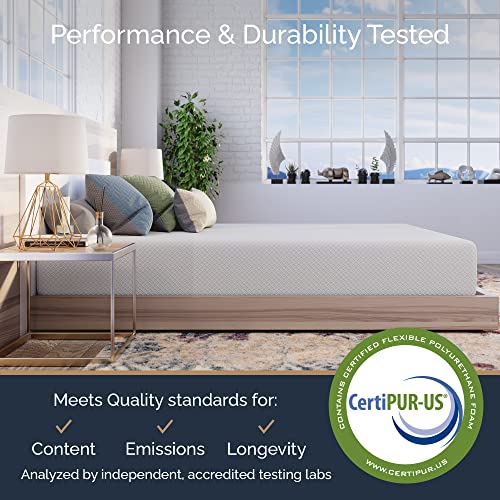 Loosh Twin Size Mattress, 8" Cool Gel Memory Foam Mattress Moisture Wicking Fabric, Cool Sleep & High-Density Orthopedic Support & Comfort - CertiPUR-US Certified, Bed in Box