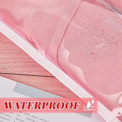 3 Pack Dance Garment Bag Pink Dance Costume Bags Kids Dress Bag with 4 Zipper Pockets 38 x 22 Inch Wardrobe Storage Bag Clear Window Garment Covers Recital Competition Bags for Dancer Girls Boys