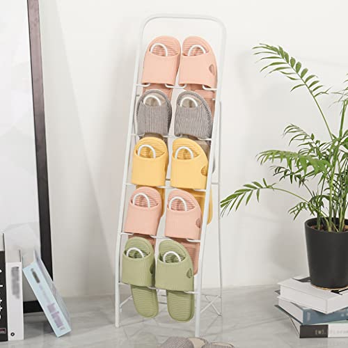 Shoe Rack Shoe Shelf Stackable Shoe Rack Shoe Rack, Multi-Layer Metal Shoe Shelf - Entrance Hallway Bedroom Freestanding Shoe Storage Organiser Rack Suitable for Flat Shoes and Slippers Shoe Bench St