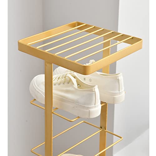 Shoe Rack Shoe Shelf Stackable Shoe Rack Shoe Rack, Household Multilayer Metal Shoe Shelf Vertical Shoe Storage Organiser - Entryway Hallway Bedroom Shoe Organiser Rack Shoe Bench Stackable Shoes Rac