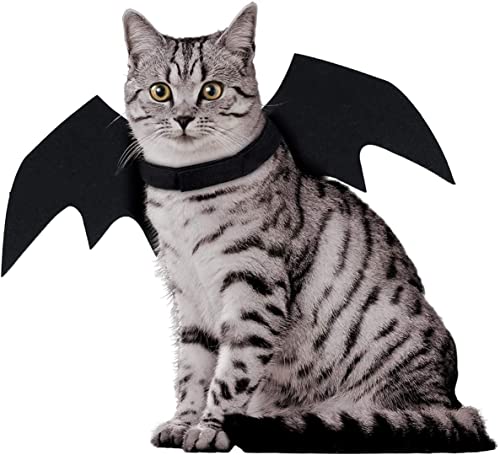 Pet Cat Bat Wings for Halloween Party Decoration, Puppy Cosplay Bat Costume, Cute Kitten Cat Dress Up Accessories