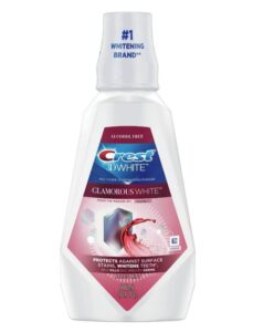 crest 3d white luxe glamorous white multi-care whitening mouthwash, fresh mint (32 oz, 3 pk)