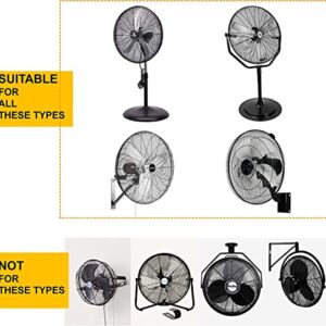 Ziivita Fan Cover - Outdoor Waterproof Fan Covers for 16" fan - Outside Large Stand up Pedestal and Wall Mount Industrial Fan Cover in Heavy Duty Material Fit 16" Fan