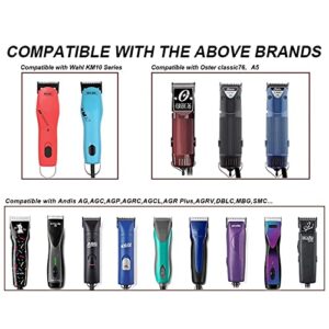 DODAER Detachable Pet Dog Grooming Clipper Ceramic Blades,Compatible with Andis Size 4FC Cut Length 3/8"(9.5mm),Most Oster A5,Wahl KM10 Series Clippers