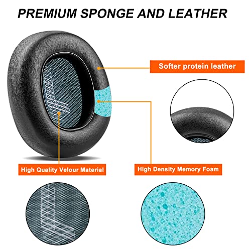 Replacement Ear Pads for JBL Live 650/660BTNC E65BTNC Headphone, Ear Cushions Headset Earpads with Noise Cancelling Memory Foam