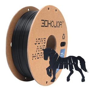 3dhojor pla pro filament 1.75mm (pla plus black filament), 1kg 3d printer pla filament, pla + 3d printing filament, cardboard spool, dimensional accuracy +/- 0.03 mm, fit most fdm 3d printer