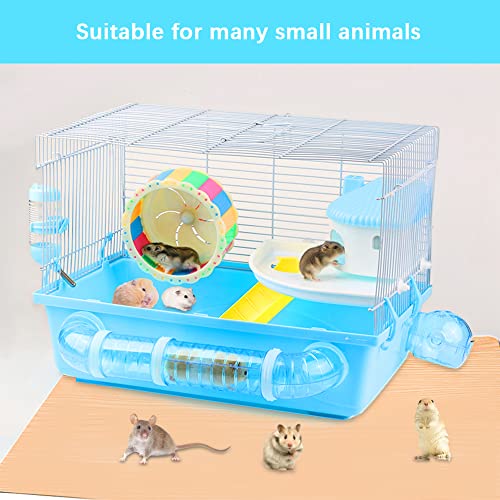 2 Hamster Tubes Kits, DIY Hamster Tunnel Adventure External Pipe, Transparent Connection Track Rat Toy Hamster Cage Accessories for Hamster Mouse Small Animals Sports Expand Space