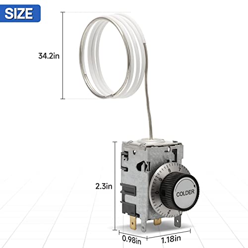 Temperature Control Kit 077B6856, Compatible with TRUE Refrigerators OEM GDM-05, GDM-06, GEM-05, TBB-1, TBB-4, TDD-1, TPP-60, TSSU-60, TSSU-48, TSSU-72, TUC-27, TUC-36, TUC-44, HTCR-01