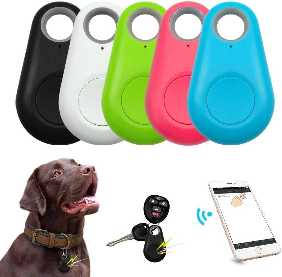 Beauty HAO Mini Dog GPS Tracking Device, No Monthly Fee App Locator, 2022 Upgraded Portable Bluetooth Intelligent Anti-Lost Device Pcs Black Water Drop Water Drop