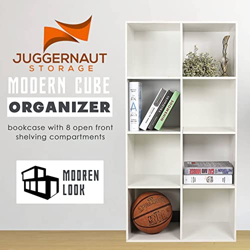 Juggernaut Storage 8-Cube Storage Organizer, White