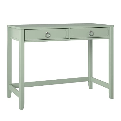 Novogratz Her Majesty 2 Drawer Writing Desk, Pale Green