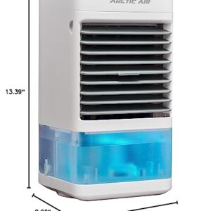 Arctic Air Pure Chill XL Evaporative Air Cooler - Powerful 4-Speed, Quiet, Lightweight Oscillating Portable Cooling Tower - Hydro-Chill Technology For Bedroom, Office, Living Room & More