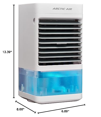 Arctic Air Pure Chill XL Evaporative Air Cooler - Powerful 4-Speed, Quiet, Lightweight Oscillating Portable Cooling Tower - Hydro-Chill Technology For Bedroom, Office, Living Room & More