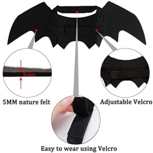 Brocarp Dog Bat Costume, Halloween Pet Costumes Dog Bat Wings, Cosplay Cat Dog Costume Party Clothes Funny Outfit Cool Apparel for Small Medium Large Dogs Cats (XL)