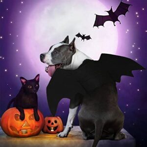 Brocarp Dog Bat Costume, Halloween Pet Costumes Dog Bat Wings, Cosplay Cat Dog Costume Party Clothes Funny Outfit Cool Apparel for Small Medium Large Dogs Cats (XL)