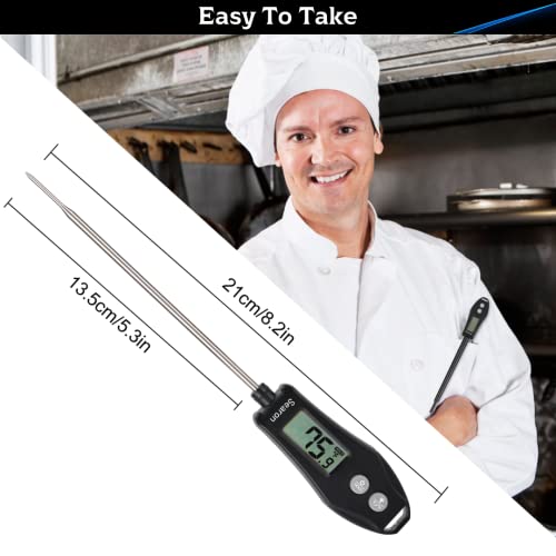 Searon Meat Thermometer Digital - Food Thermometer 3 Seconds Instant Read,Auto-Sleep,Waterproof,Backlight Display for Cooking Kitchen BBQ Grilling Smoker Baking Turkey...