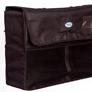 SIE Blanket Carry Storage Bag with Mesh Pockets (Black)