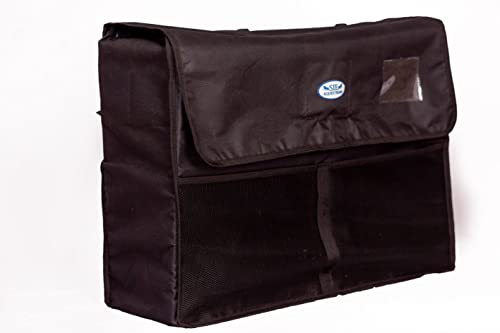 SIE Blanket Carry Storage Bag with Mesh Pockets (Black)