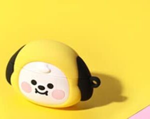 Bangtan Boys_Jimin-Chimmy Official Merchandise_ [PRO] One Chimmy Baby Character Cute Silicone Case Compatible with Airpods Pro + One Chimmy Sticker+Photo Cards Included_Proof Yet to Come Butter