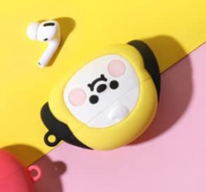 Bangtan Boys_Jimin-Chimmy Official Merchandise_ [PRO] One Chimmy Baby Character Cute Silicone Case Compatible with Airpods Pro + One Chimmy Sticker+Photo Cards Included_Proof Yet to Come Butter