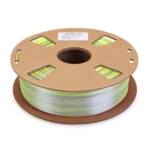 Tumbler PLA 3D Printer Filament, Silk Magic Multi Color 1.75mm Dimensional Accuracy +/- 0.03mm 2.2 lbs/ 1KG Spool, 3D Printing Filament Purple Yellow