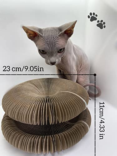 Snuffle Paw Accordion for Cats - Magic Organ Cat Scratching Board - Interactive Cat Scratching Board - Magic Cat Grinding Claw Board - Cat Scratching Magic Toy, (l1)