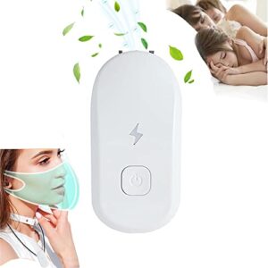 mini portable personal air purifier necklace with usb rechargeable, air ionizer eliminates for bedroom, airplane, pollen, smoke, dust outdoor, travel