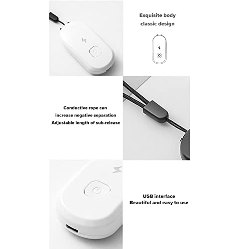 Mini Portable Personal Air Purifier Necklace with USB Rechargeable, Air Ionizer Eliminates for Bedroom, Airplane, Pollen, Smoke, Dust Outdoor, Travel