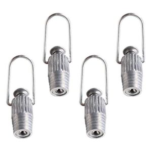 DOITOOL 4PCS Metal Clothesline Tightener Clothesline line Tightener line Tight Aluminium Rope Tightener Clothesline Tensioner for Fixed and Pulleys Clothes Lines Clothes Grips Household Supplies