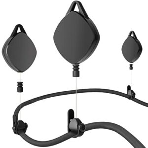 3 packs vr cable management for oculus quest 2 retractable ceiling pulley vr accessories for oculus quest, rift s, valve index, htc vive, vive pro, playstation vr link cable