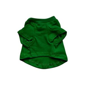 PETMONT Casual T-Shirt for Pets Desing: Who let The Dogs Out Green Great for Small and Medium Dogs Size Small