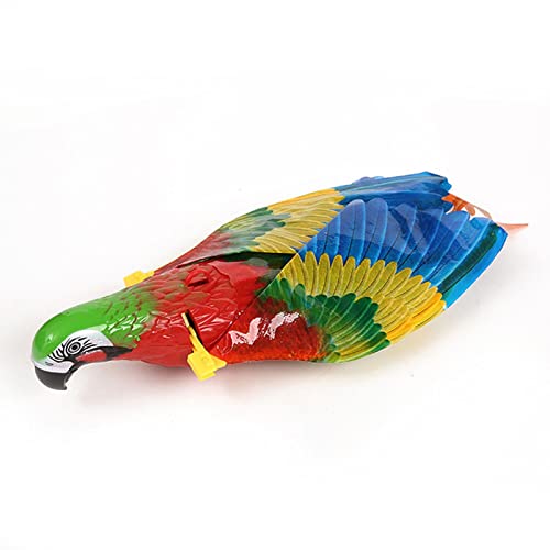 yuai Bird Mechanical Flying Toy, Bird Interactive Cat Toy, Electric Hanging Flying Bird Hanging Lifelike Predator Scarecrow Diverter for Birds, Mice, Squirrels, Rabbits Rodents (A) 16.5x9.4x4.7