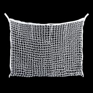 mono-gatari slow feed hay net bag full day for horses, goat feeder hay net horse feeding small holes adjustable grazing feeder (63" length x 40" width)