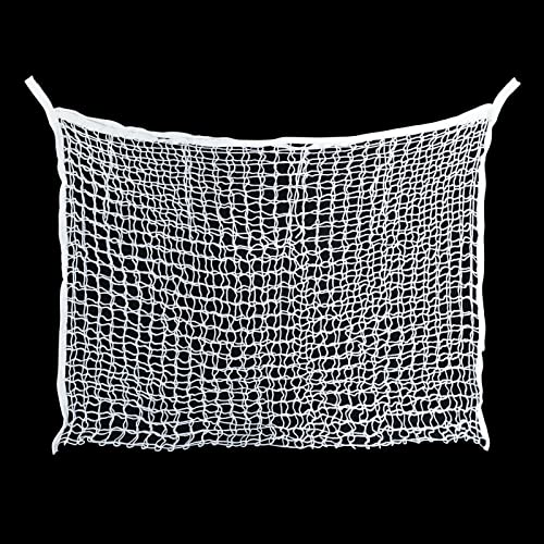 Mono-gatari Slow Feed Hay Net Bag Full Day for Horses, Goat Feeder Hay Net Horse Feeding Small Holes Adjustable Grazing Feeder (63" Length x 40" Width)