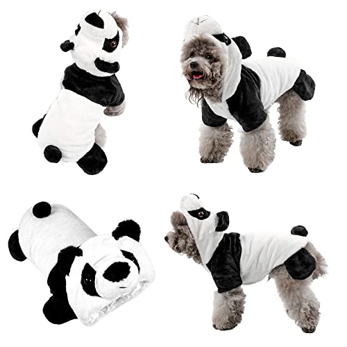 Yoption Dog Cat Panda Costumes, Pet Halloween Christmas Cosplay Dress Hoodie Funny Outfits Clothes for Puppy Dogs Kitten (XL)