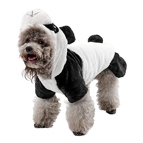 Yoption Dog Cat Panda Costumes, Pet Halloween Christmas Cosplay Dress Hoodie Funny Outfits Clothes for Puppy Dogs Kitten (XL)