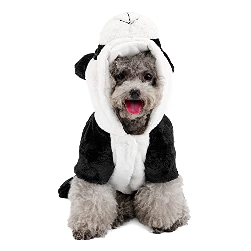 Yoption Dog Cat Panda Costumes, Pet Halloween Christmas Cosplay Dress Hoodie Funny Outfits Clothes for Puppy Dogs Kitten (XL)