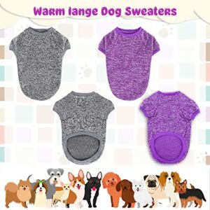 Rypet 2 Pack Large Dog Sweaters for Winter Dog Classic Knitwear Sweater Soft Thickening Warm Dog Clothes for Medium Large Dogs