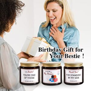 Best Friend Gift for Women, Best Friend Birthday Gifts for Women, Funny Candle Set Gifts for Bestie, Friendship Gifts for Women, Friends, BFF, Bestie, Sister, Bday, Christmas Gift